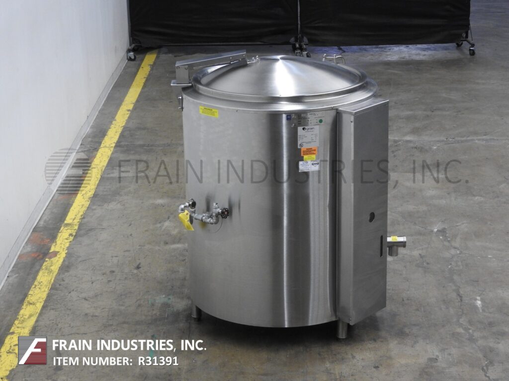 100 gallon Groen #EE-100, 304 Stainless Steel electric kettle, 32" x 32 ...