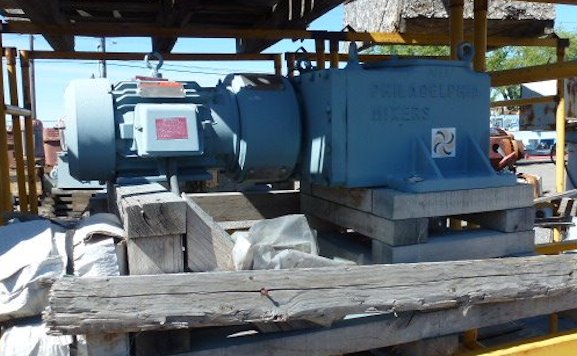 Philadelphia #3853M, mixer agitator for 10' dia x 12' H slurry tank, 5 ...