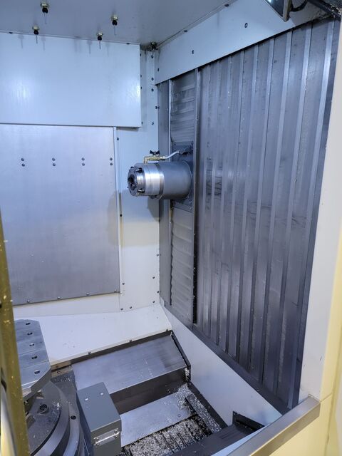 Haas #EC-400, pallet pool 4-Axis CNC horizontal machining center w/6 ...