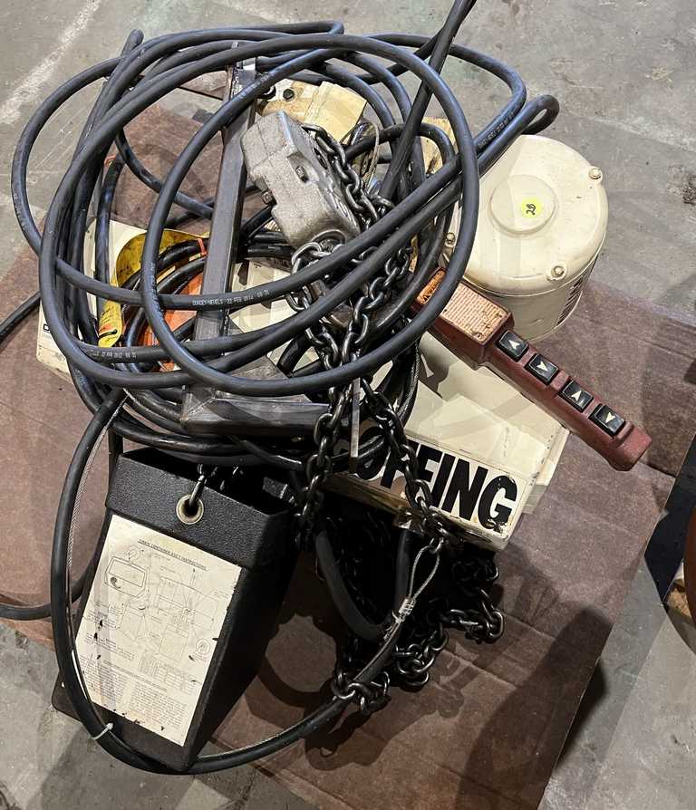 2 Ton, Coffing, chain hoist, hand operated pendant Control For Sale ...