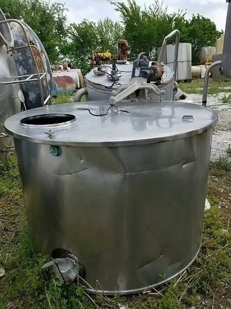 300 gallon Pfaudler #E78872, Stainless Steel Process Tank, 54" diameter ...