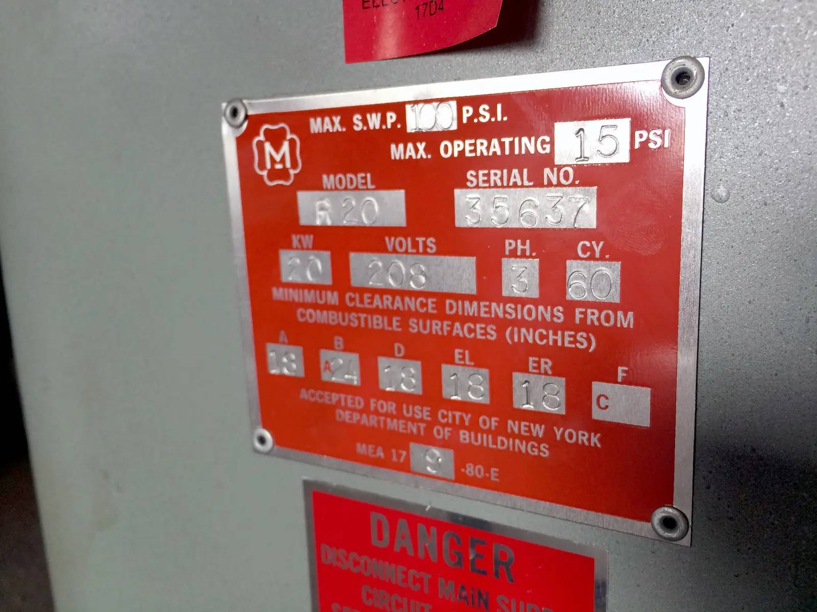 Reed-Prentice Oven Co., Rotating Baking Oven, 5-Rack Oven, Rack size 56 ...