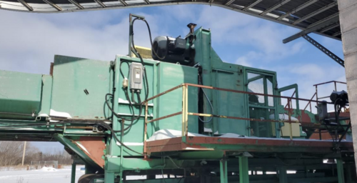 Nicholson Complete Chip Mill, log deck, log singulator, control room ...