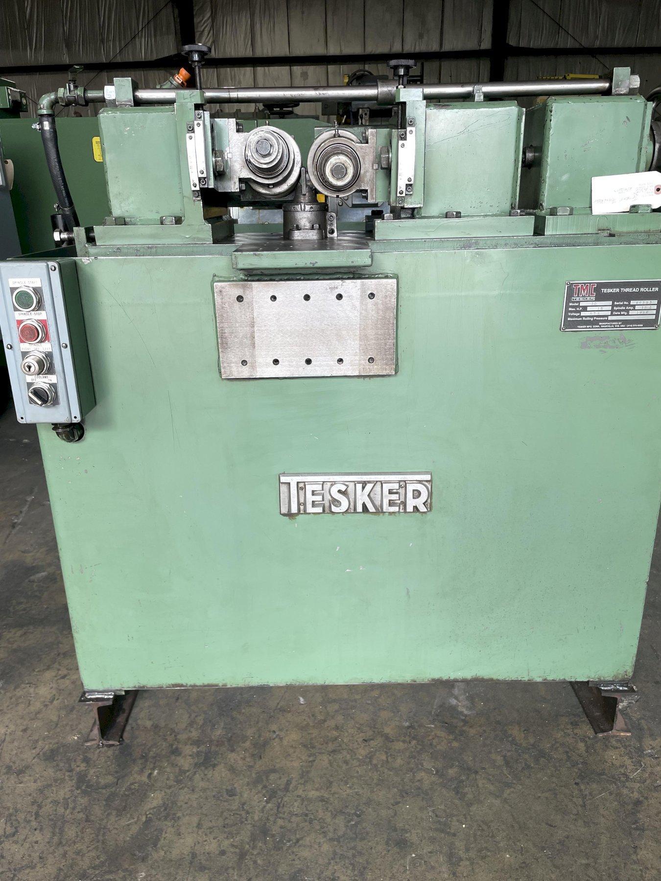 Tesker #30, thread roller, 5/8" max diameter, 3" die face width, vari ...