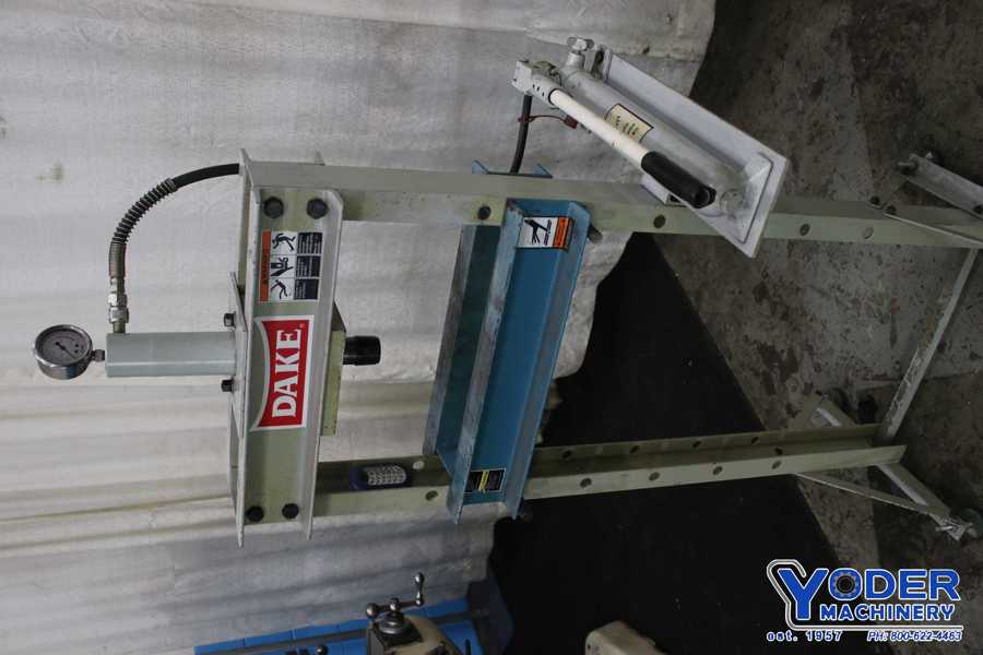 10 Ton, Dake, H-frame press, 5" stroke, 20" x 7" bed, 0"-30" open ...