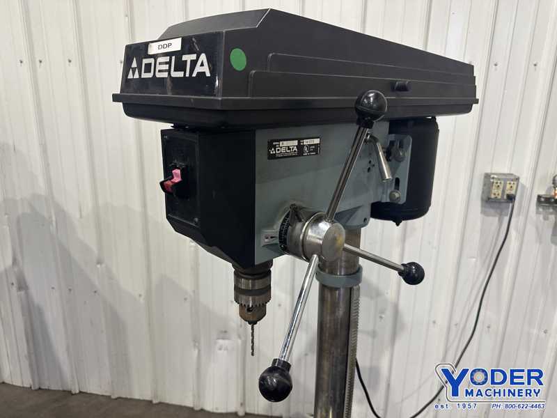 14" Delta #14-070, single spindle drill, 11-1/2" x11-1/2" table, 360 ...