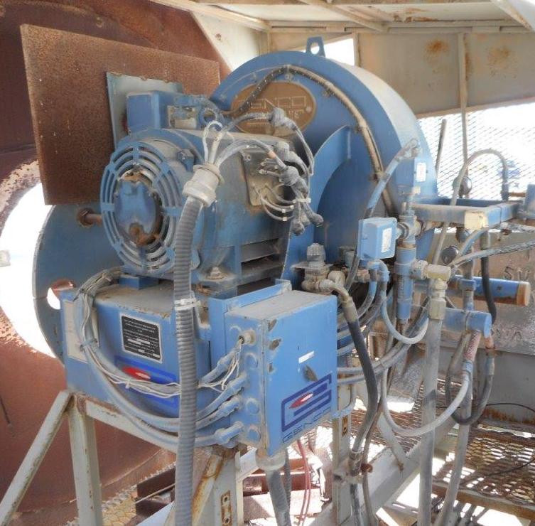 8' x 30' Stationary Counterflow Rotary Dryer, Genco burner, gas fuel ...