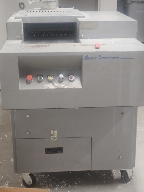 16" Amerishred #AMS-1000, paper shredder, cross cut, 10 HP, 250 sheet ...