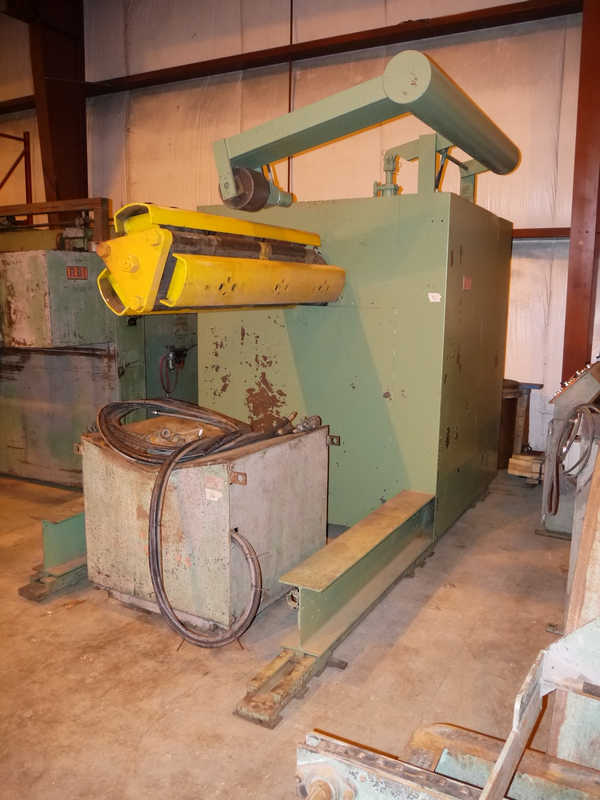 60" x .105" Red Bud, Cut-To-Length line, 23000 lb., entry coil car, 7 ...