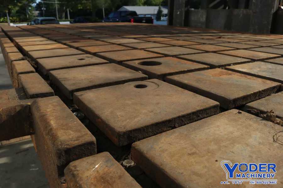 144" x 48" x 4-1/2", solid steel t-slotted plat For Sale | Surplus Record
