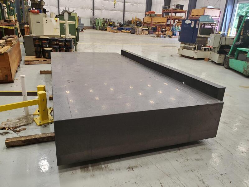 78-1/2" x 169-3/4" x 20" Mitutoyo, granite inspection surface plate ...