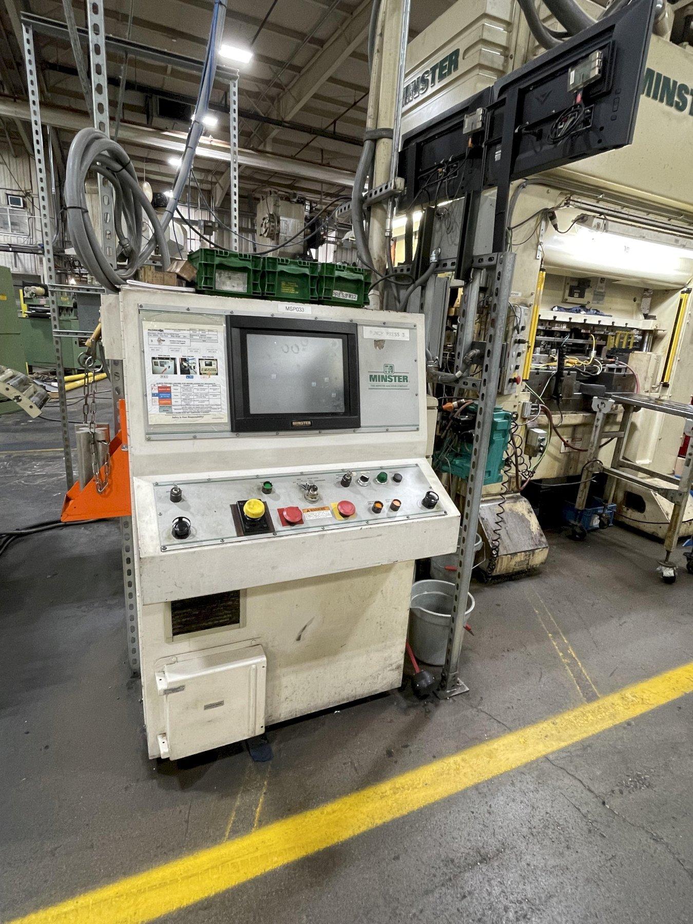 110 Ton, Minster #P2H-100-48, Double Crank Straight Side Press, 1.5 ...