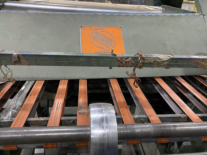 50" Maxson #MSE, single rotary knife sheeter, 53" wide stationary bed ...