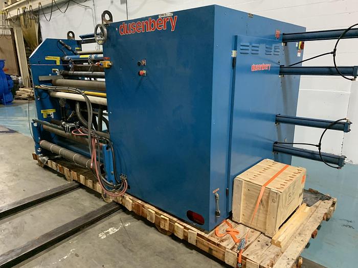 Dusenbery #835, 63" duplex cantilevered slitter rewinder, 40" unwind ...