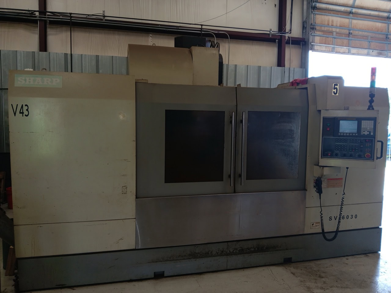 Sharp #SV-6030, CNC vertical machining center, 32 automatic tool ...