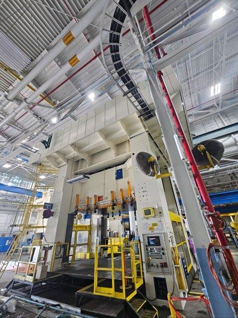 2500 Ton, Schuler #HZPU-T 2250-4600-2450, hydraulic press, 61" stroke ...