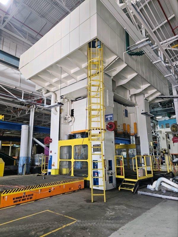 2500 Ton, Schuler #HZPU-T 2250-4600-2450, hydraulic press, 61" stroke ...