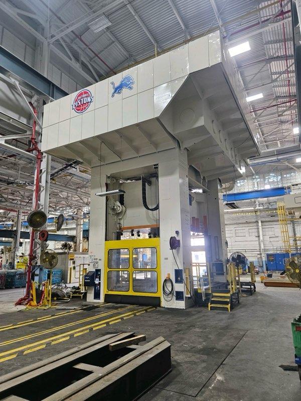 2500 Ton, Schuler #HZPU-T 2250-4600-2450, hydraulic press, 61" stroke ...