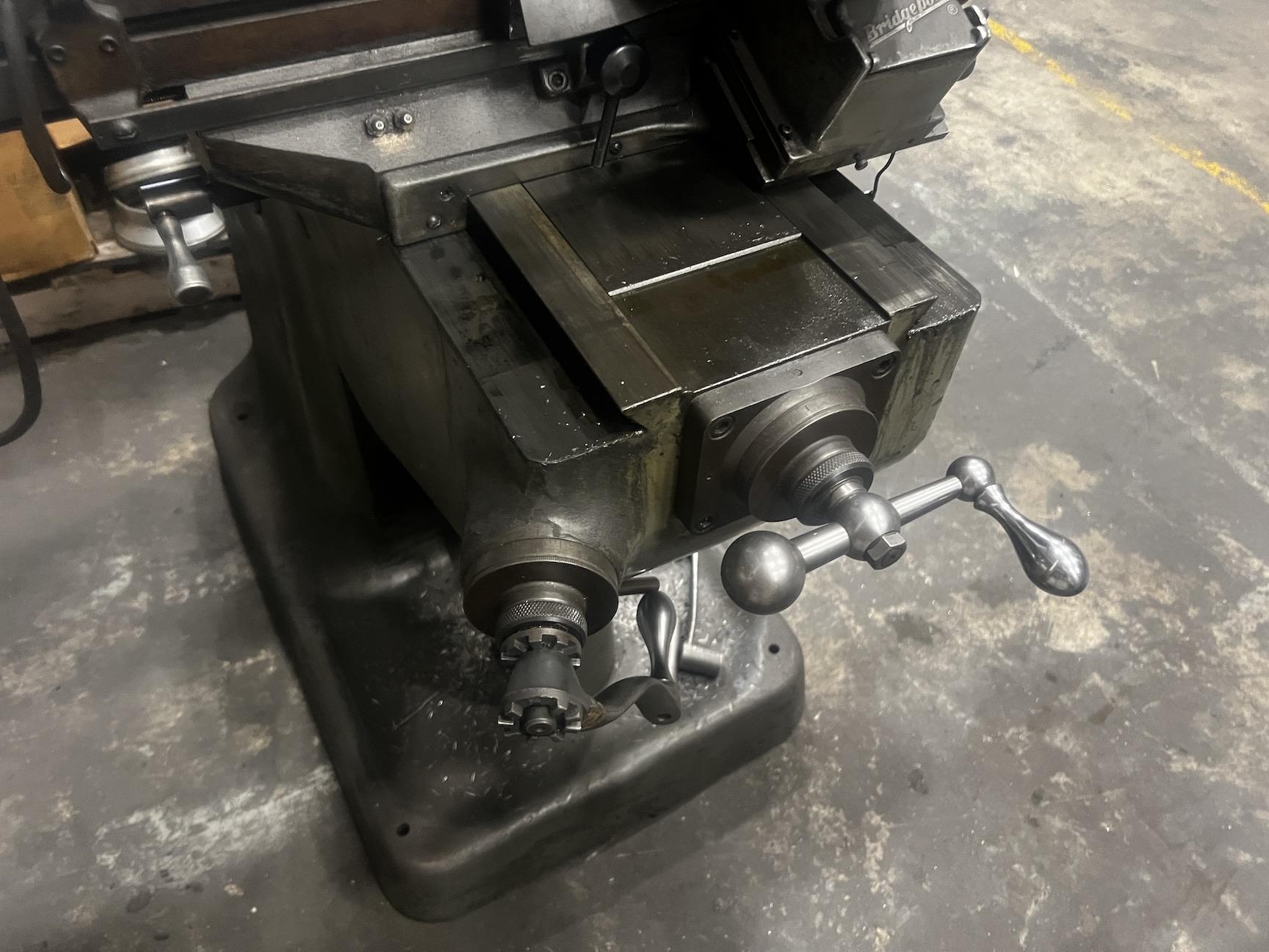 Bridgeport, vertical milling machine, 9" x36" table, power feed on ...