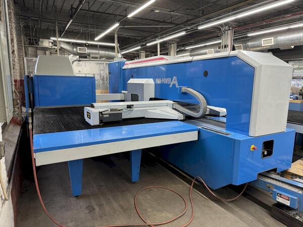 22 Ton, Finn-Power #A5-20SB, CNC turret punch, Siemens Control, 21 ...