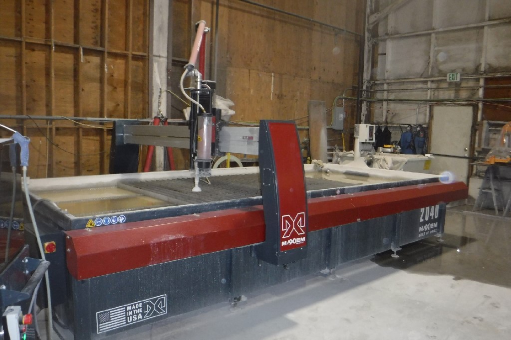 Omax #Maxiem-2040, CNC waterjet cutting system, 166" X, 79" Y, 12" Z ...