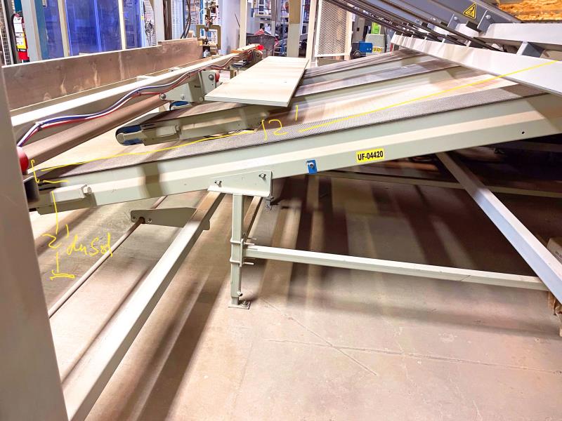 Transfer/De-Stacker Line, Outfeed System from Moulder, 16' L outfeed ...