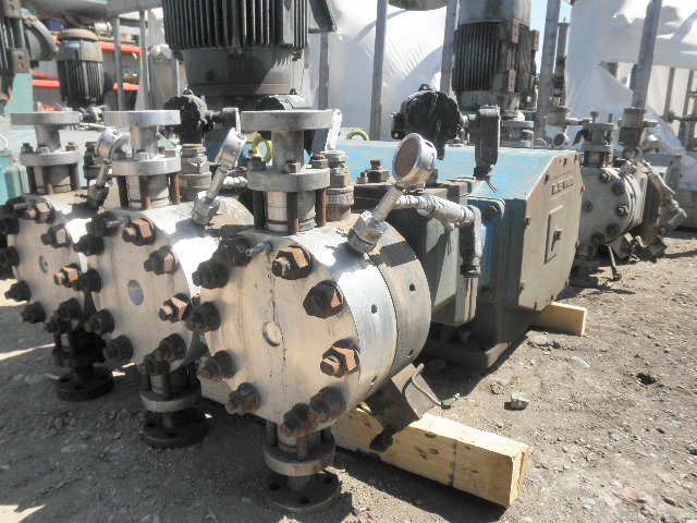American Lewa #G3S, Stainless Steel Triplex Diaphragm/Plunger Metering ...