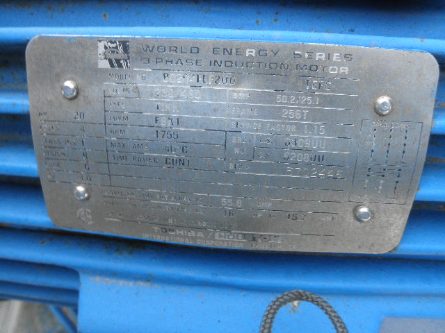 20 HP Cooper #AVLALCAA, Reciprocating Compressor, 125 psi, 910 RPM, 230 ...