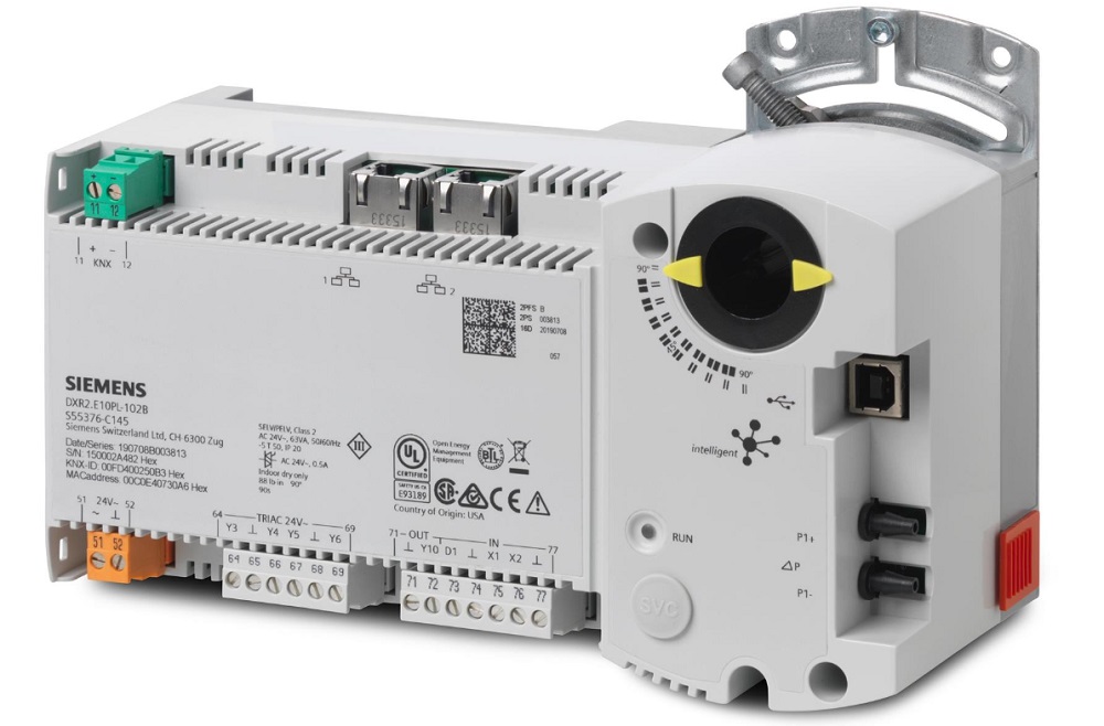 Siemens DXR2.E10PL-102B Compact Room Automation Station and Actuator ...
