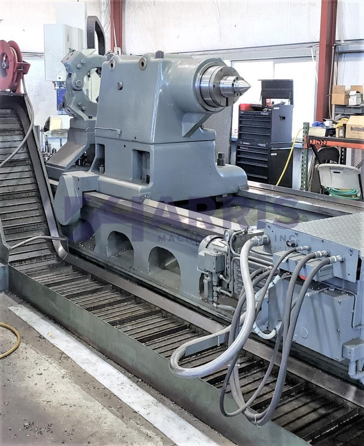 LeBlond #7550, wide bed heavy duty CNC lathe, 75" swing, 120" centers, retrofit/reconditioned ...
