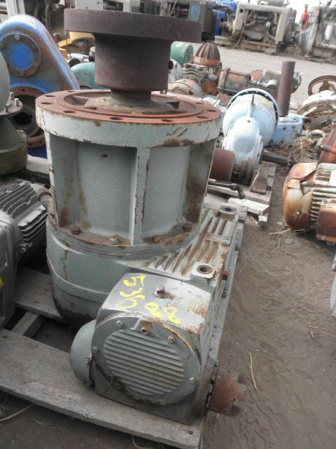 3.4 HP @ 1750/4 RPM, Delroyd #DP70, Worm Gearbox, 420.3:1 Ratio For ...