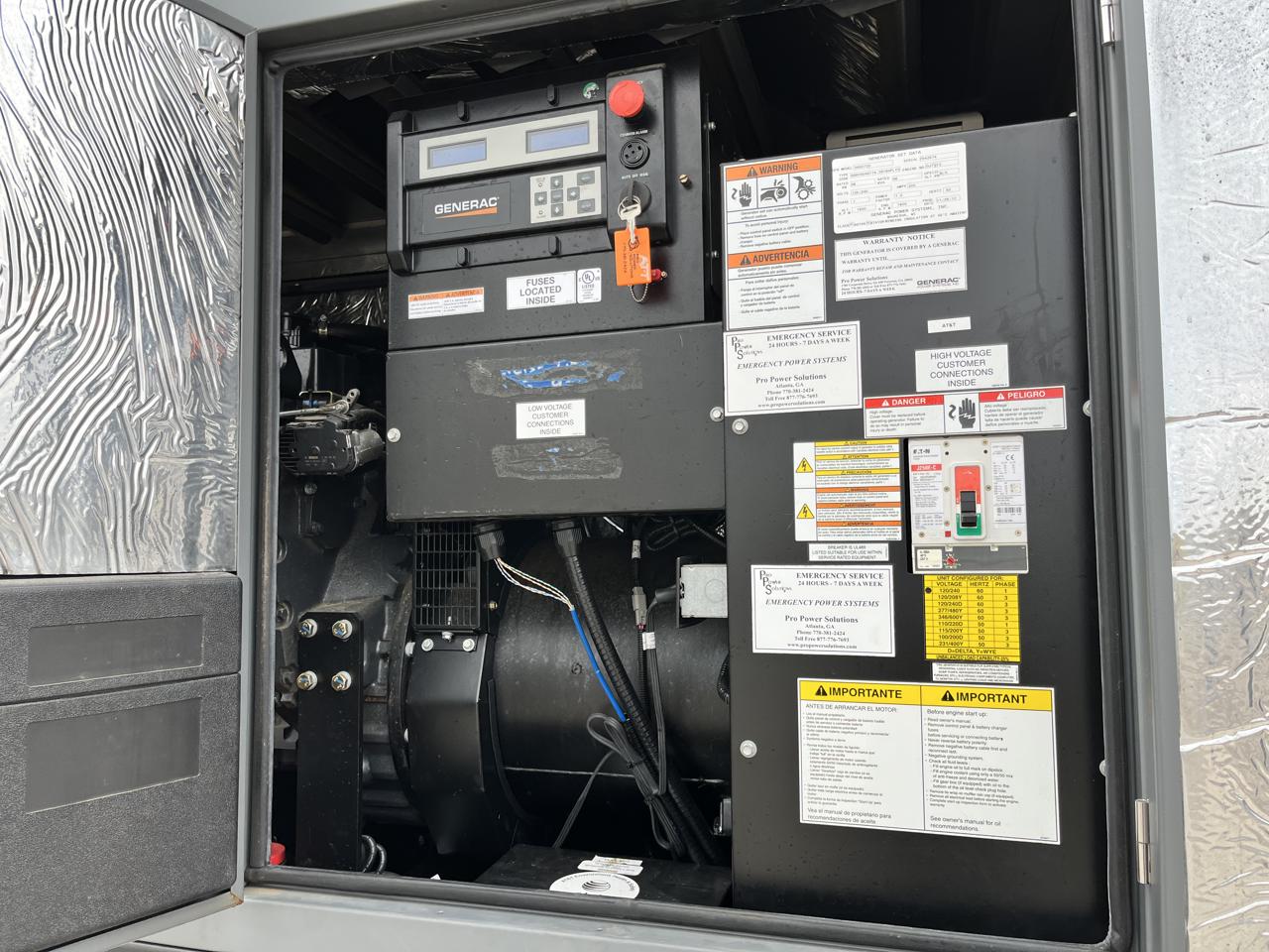 48 KW Generac #0060720, diesel generator set, 120/240 Volts, 1-phase ...