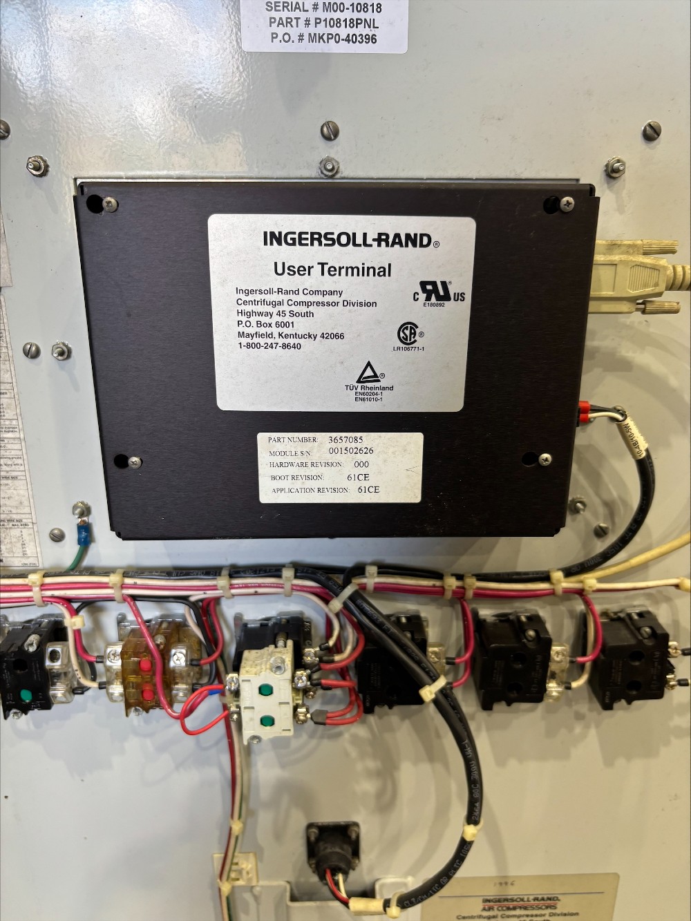 768 cfm, 20 psig, Ingersoll-Rand Centac #3CH8M1, small unit, serial # ...