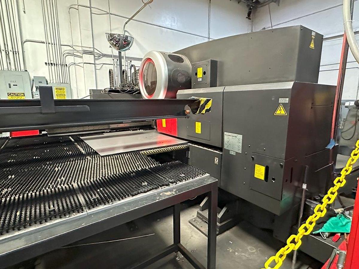 Amada #EM-2510NT, CNC turret punch, 45 station, 4 automatic index, 50 ...