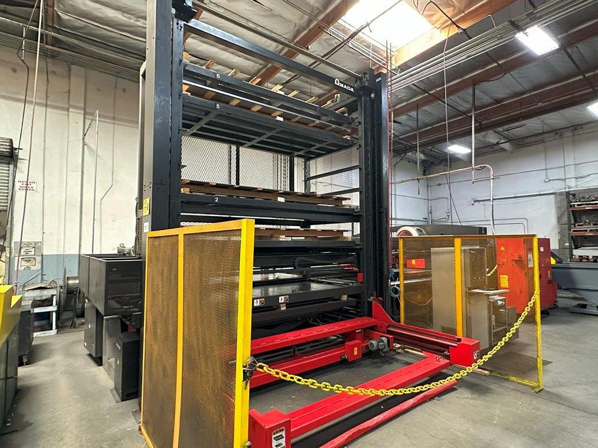 Amada #EM-2510NT, CNC turret punch, 45 station, 4 automatic index, 50 ...