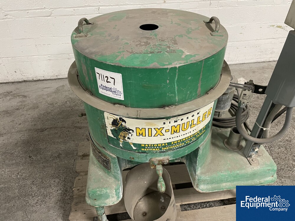 Simpson #LF-UD, mix muller, Stainless Steel, 20kg capacity, 24-13/16 ...