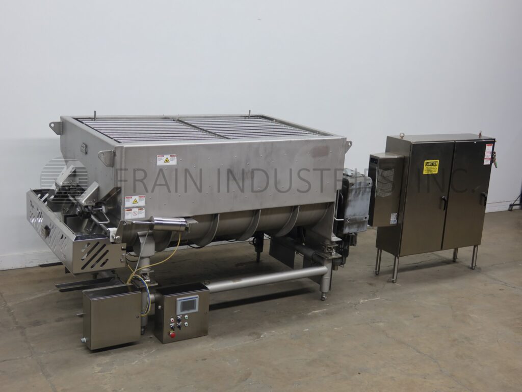 140 cu.ft. Mepaco #170, 316 Stainless Steel dual trough ribbon blender ...
