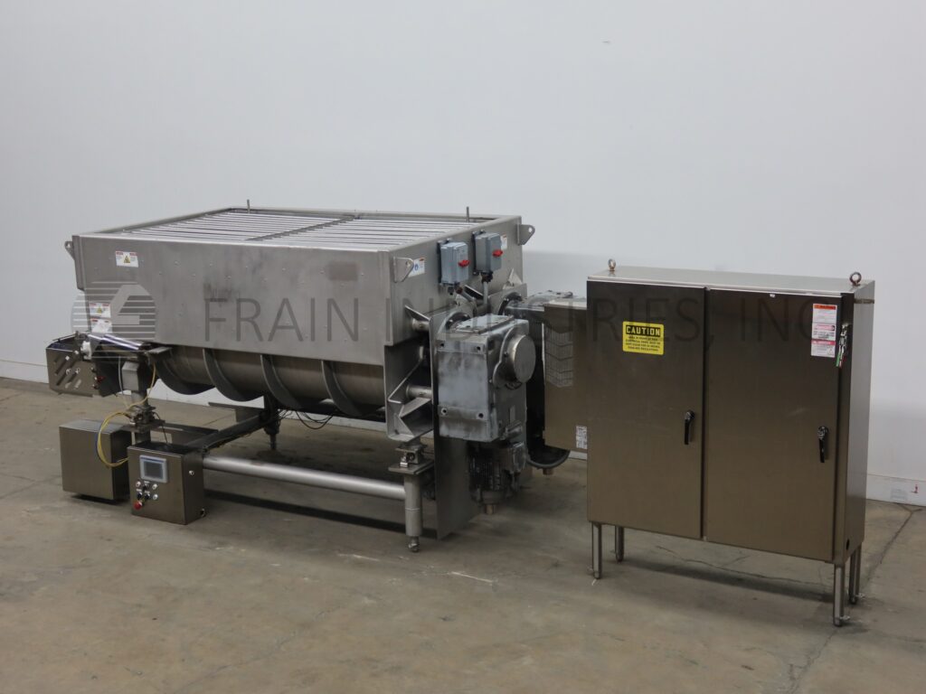 140 cu.ft. Mepaco #170, 316 Stainless Steel dual trough ribbon blender ...
