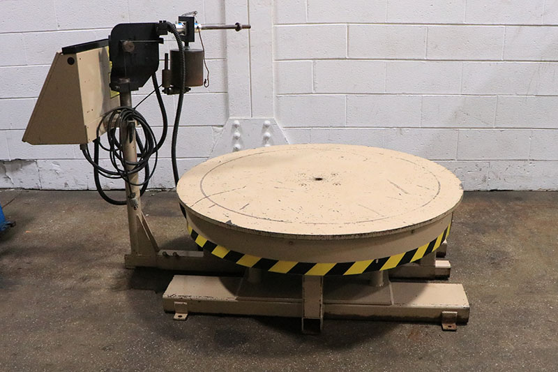 6000 lb. Press Room Eqpt #PRPD-6060A, pallet uncoiler, 60" outside ...