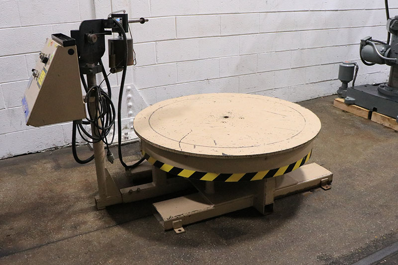 6000 lb. Press Room Eqpt #PRPD-6060A, pallet uncoiler, 60" outside ...