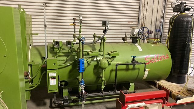 50 HP Sellers #50HP-77C, steam boiler set up for natural gas, 2019 For ...