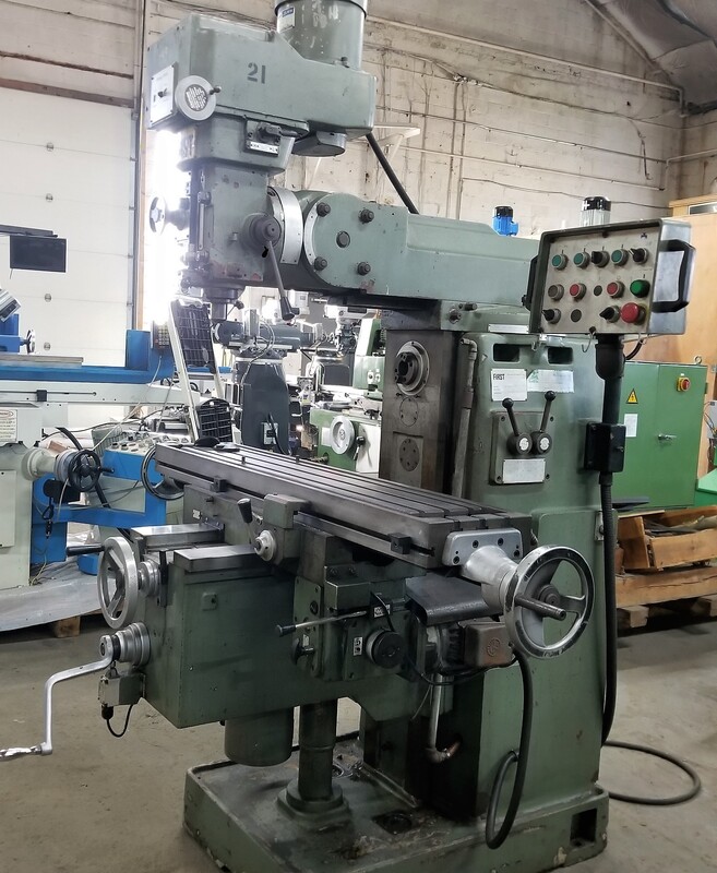 First #LC20VHS, horizontal/vertical milling machine, 10-1/4" x51-3/16 ...