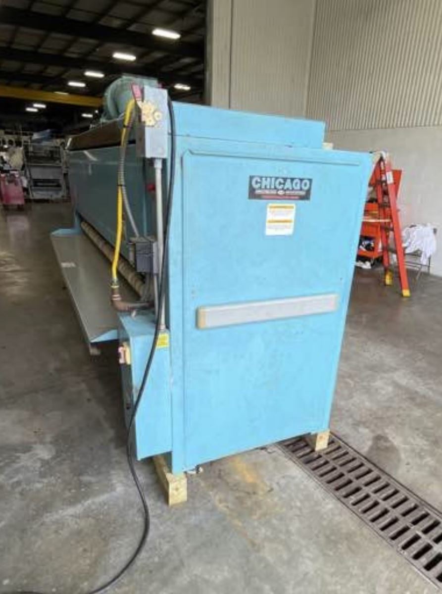 20" x 110" Chicago #TGL20-110R, Propane 3P Flatwork Ironer Folder, 2385000 BTU/hr., 2.41 HP, 208 ...
