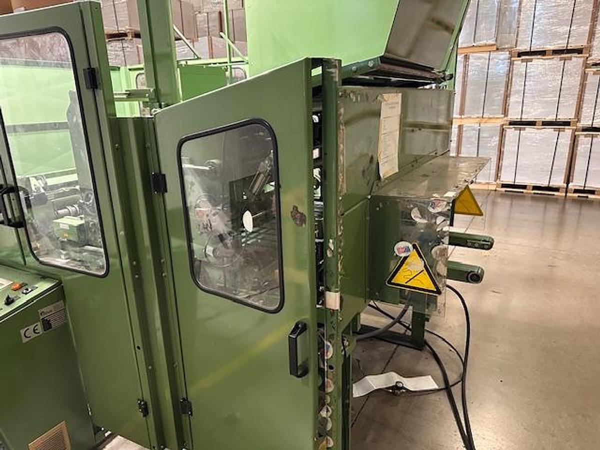 Moller #TRW-1000, 40" wrapping paper rewinder, counter roll machine, up ...