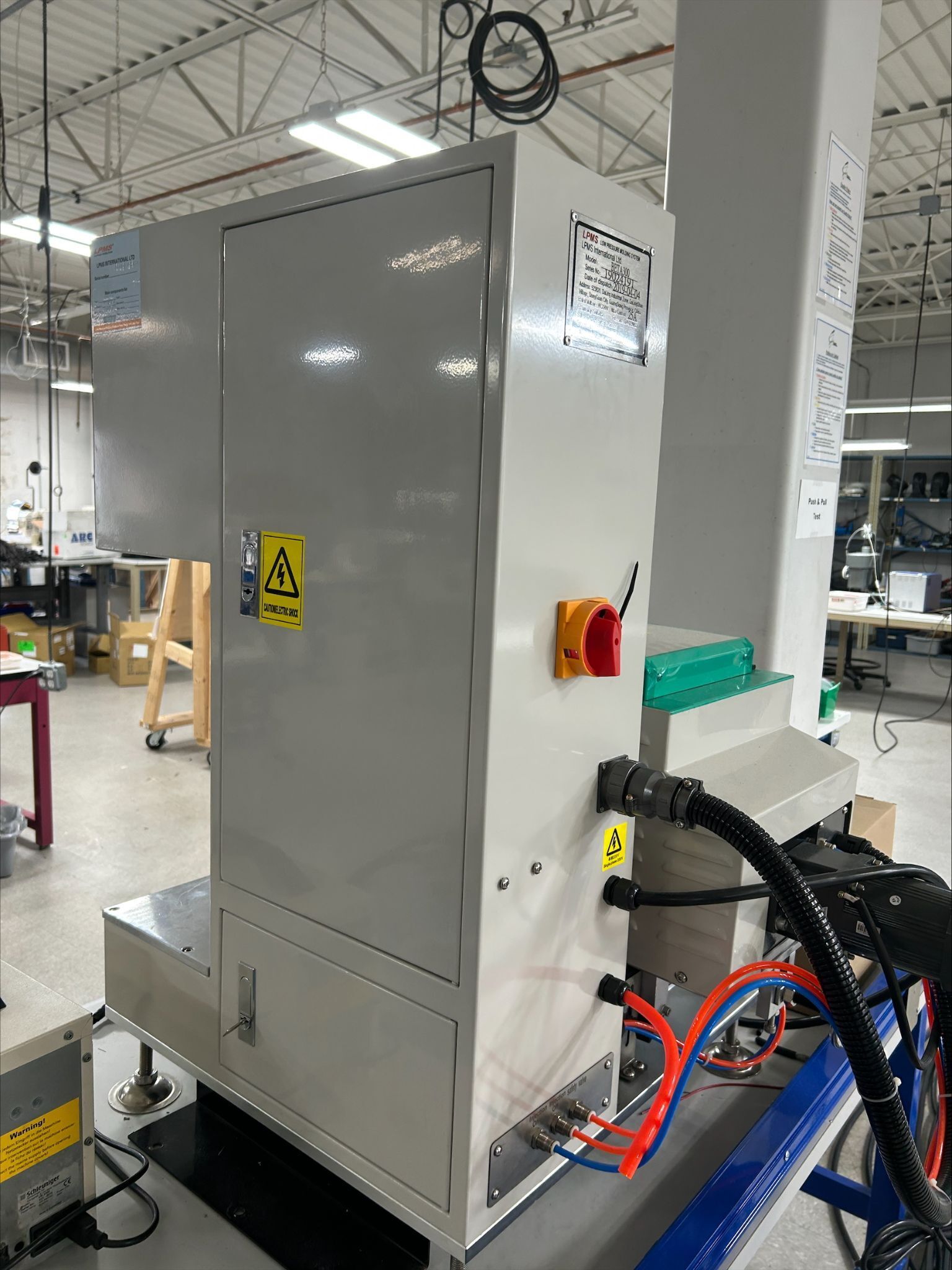 LPMS #Beta-300, low pres. Horiz injection molding machine, melt tank, 2 ...