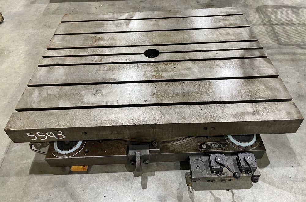 48" x 60" Giddings & Lewis #Hydrostatic lift rotary index table, new ...