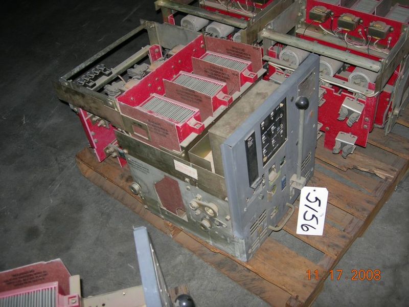 800 Amps, Westinghouse, DSL-206, electrically operated, manually ...