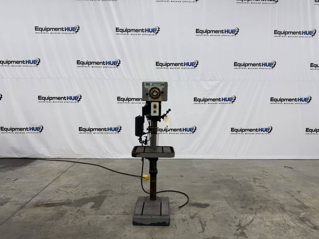 17" Rockwell #17-600, variable speed drill press, #2MT taper, 1 HP, 230 ...