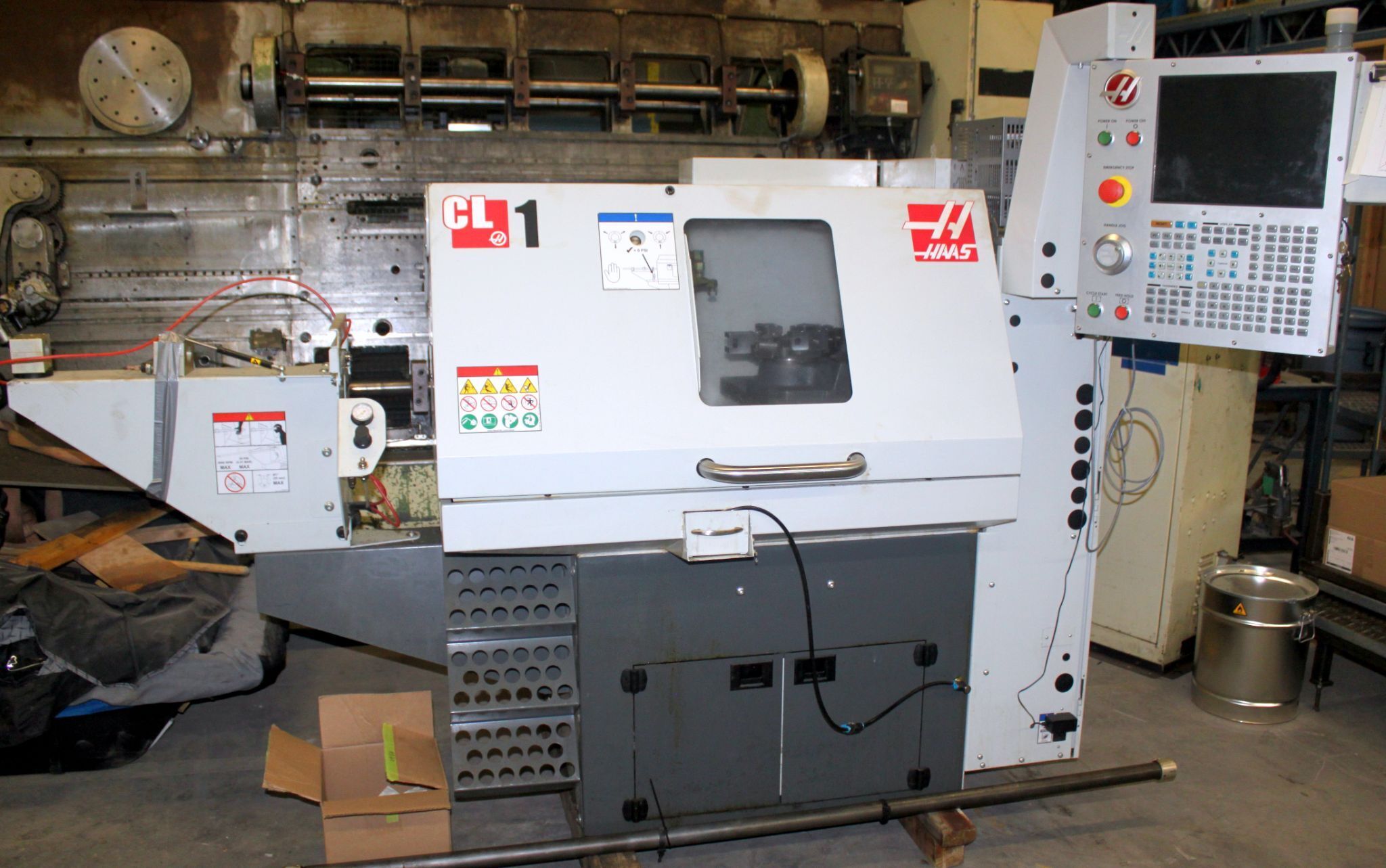 Haas #CL-1, CNC chucker lathe, 11" swing, 1" bar, 5" diameter x 12" L ...