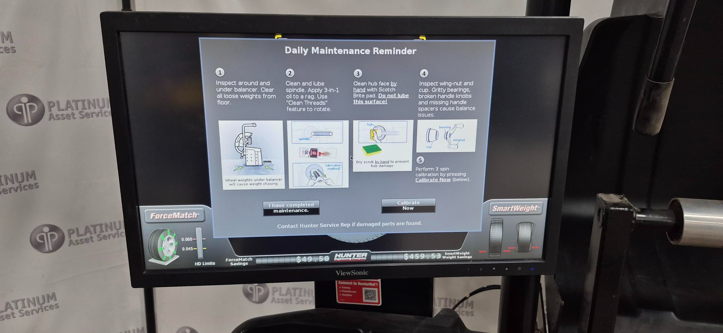 Hunter #Elite-72-710-I, heavy duty road force tire balancer, truck kit ...